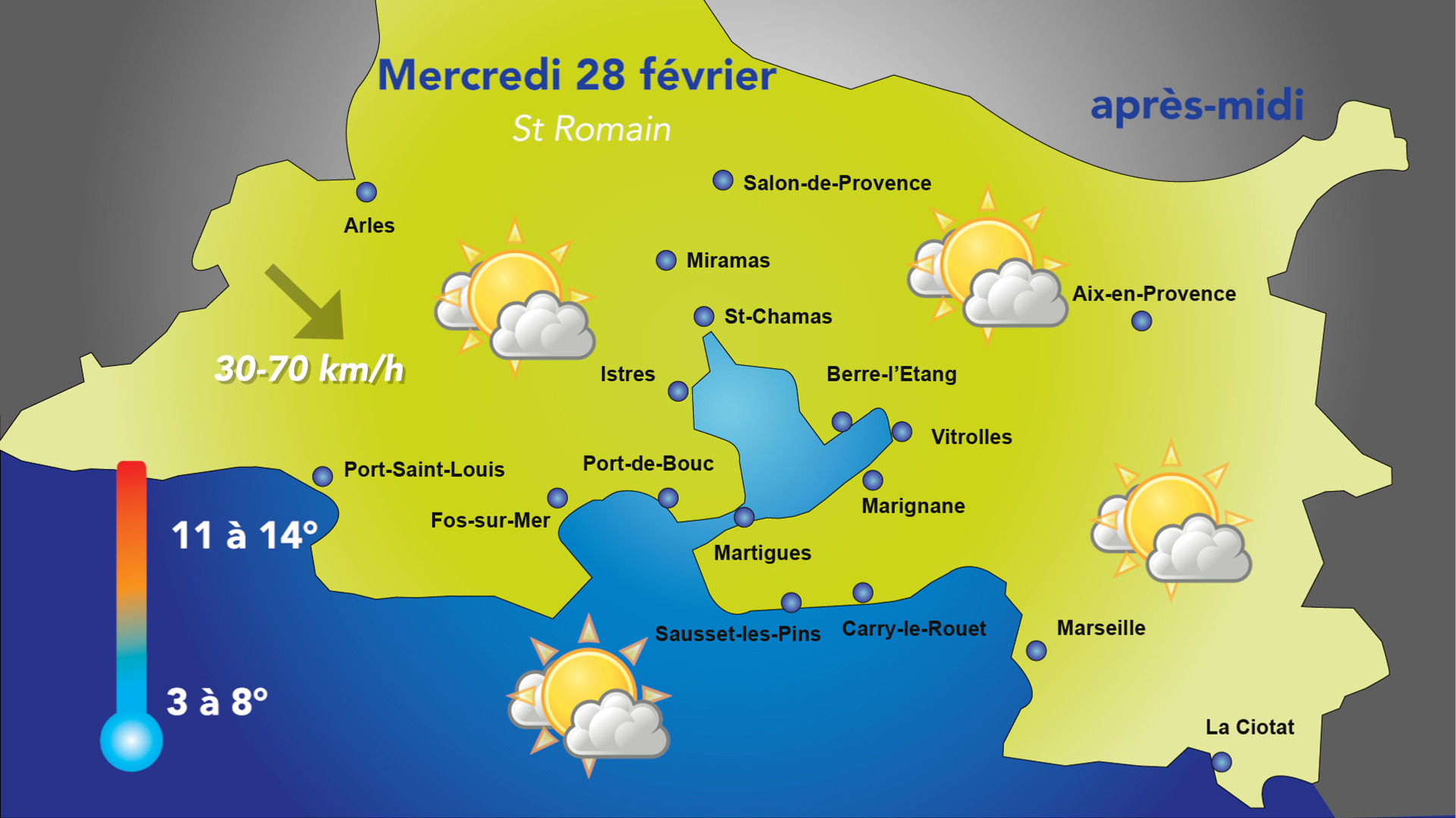 Météo : Un temps sec avec du mistral